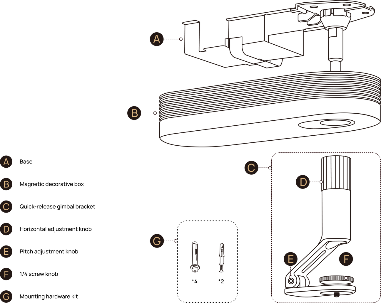XGIMI Ceiling Mount